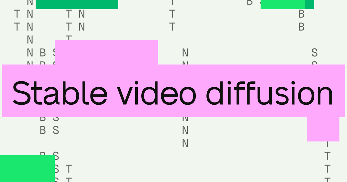Stable Video Diffusion now available