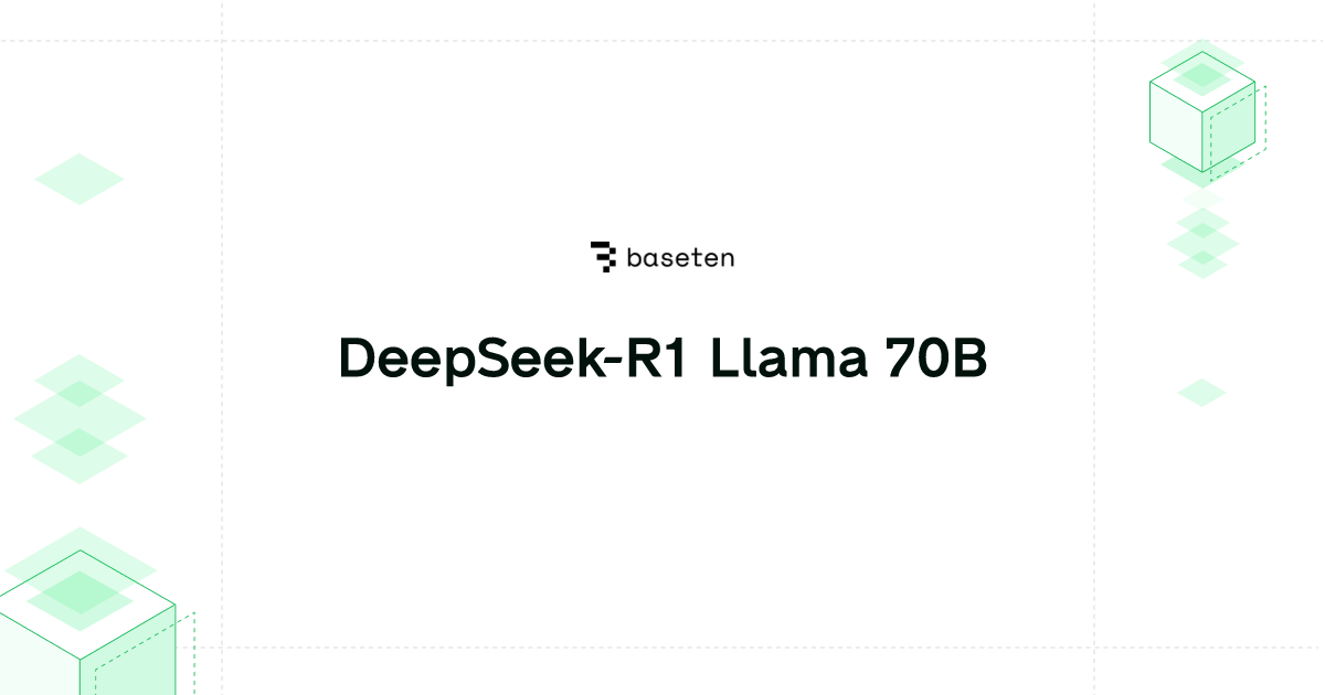 DeepSeek-R1 Llama 70B | Model library