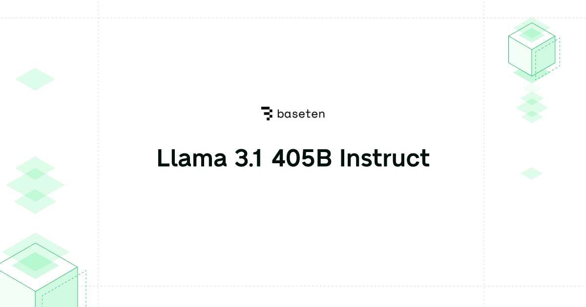 Llama 3.1 405B Instruct | Model library