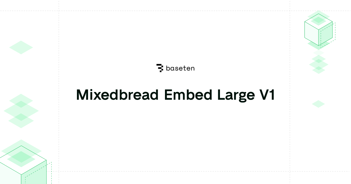 Mixedbread Embed Large V1 | Model library