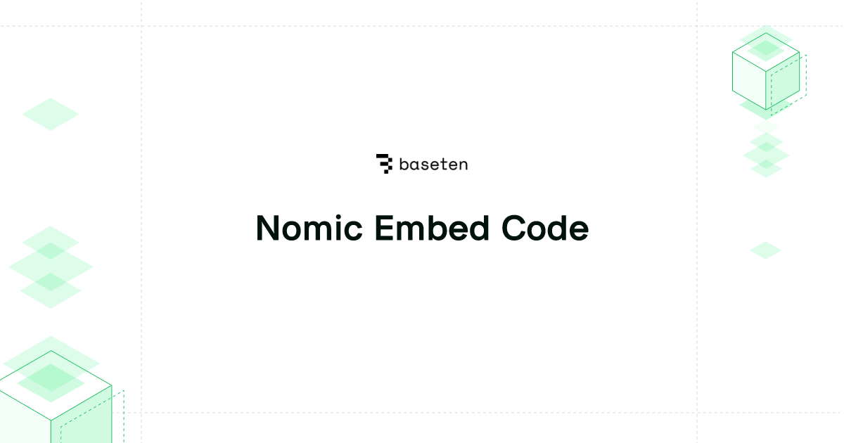 Nomic Embed Code | Model library