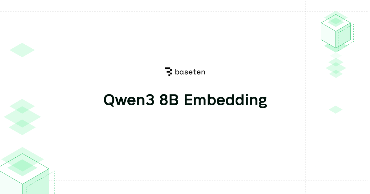 Qwen3 8B Embedding | Model library