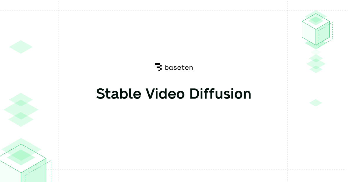 Stable Video Diffusion | Model library